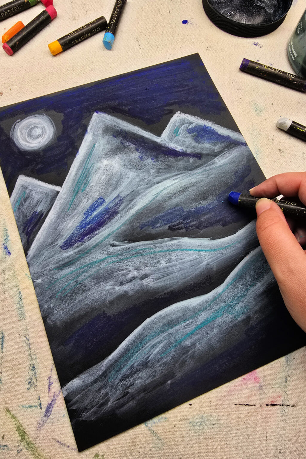 Winter Silhouette Art Project for Kids • Kids Activities Blog