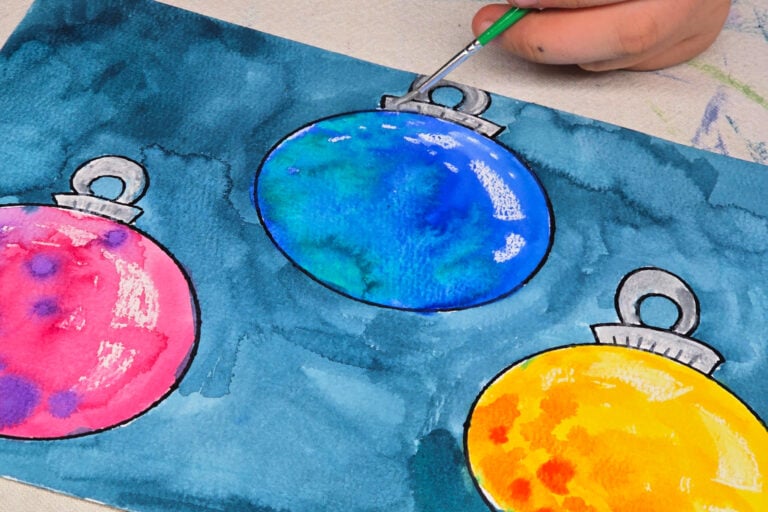 Watercolor Ornaments Art Project for Kids • Kids Activities Blog