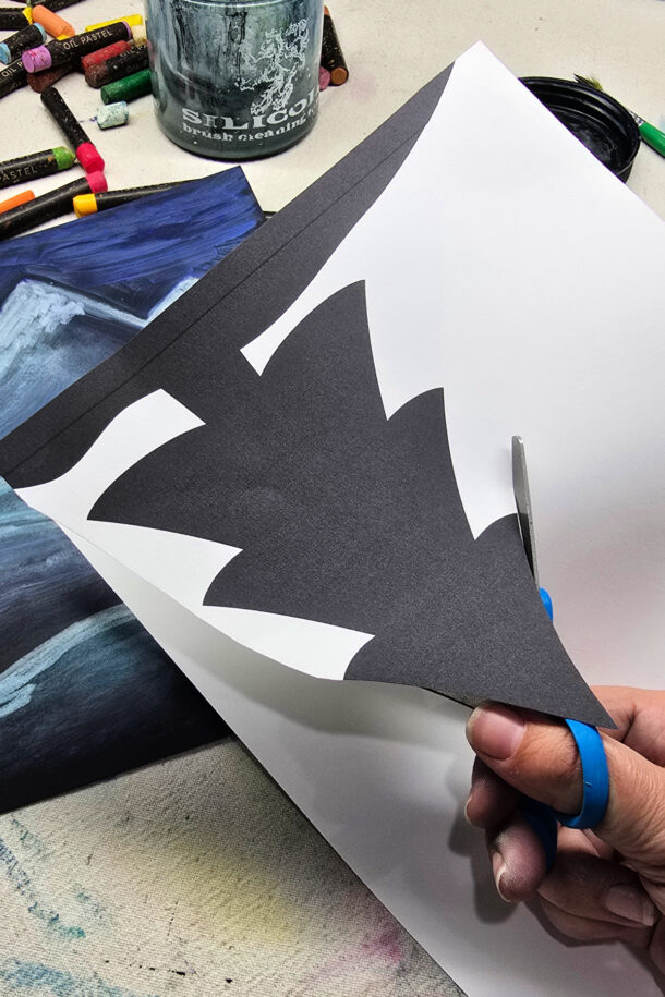 Winter Silhouette Art Project for Kids • Kids Activities Blog