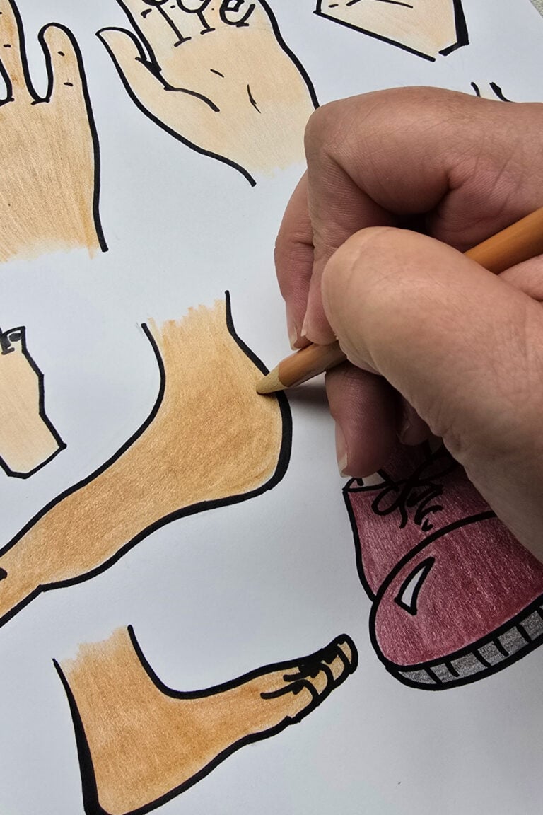 Drawing Cartoon Hands and Feet Art Project for Kids • Kids Activities Blog