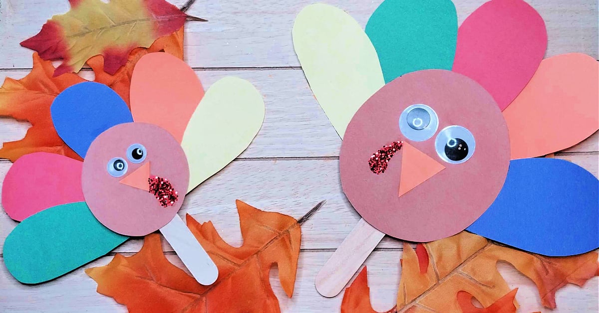 Festive Turkey Puppet Craft For Kids – ParentingBest.com