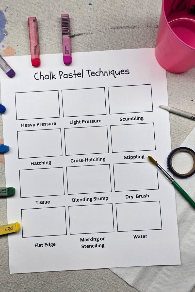 Chalk Pastel Techniques Art Project for Kids • Kids Activities Blog