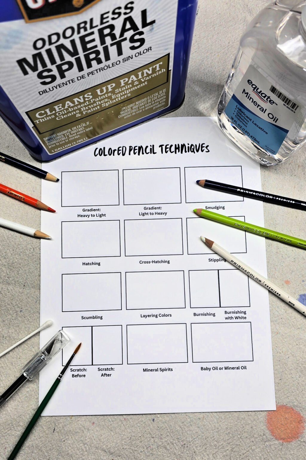 Colored Pencil Techniques Art Project for Kids • Kids Activities Blog