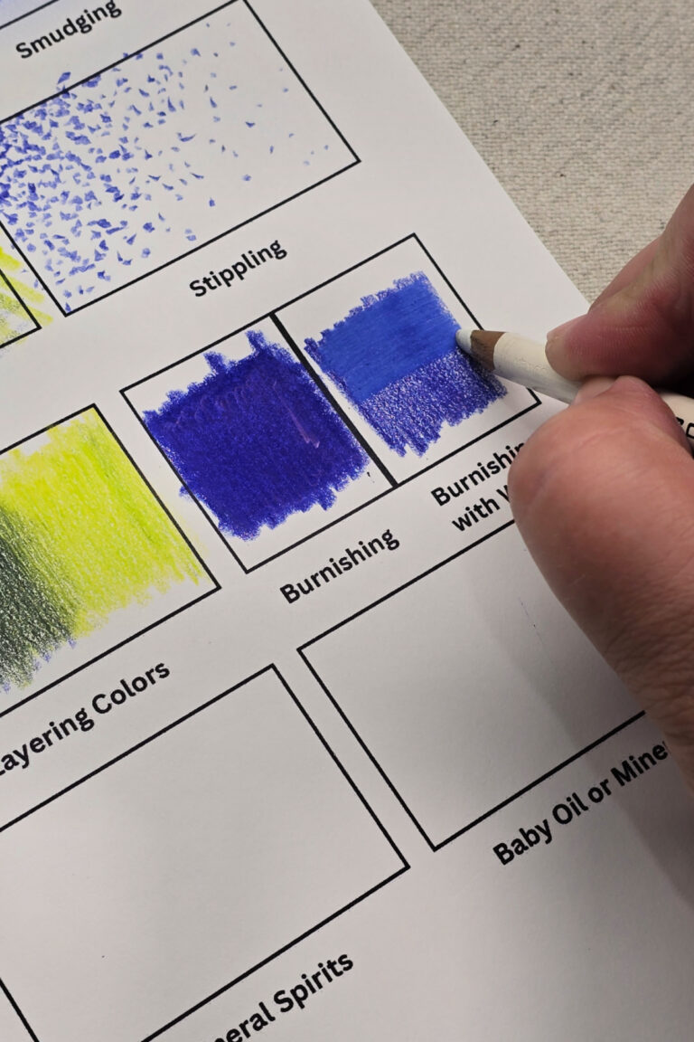Colored Pencil Techniques Art Project for Kids • Kids Activities Blog