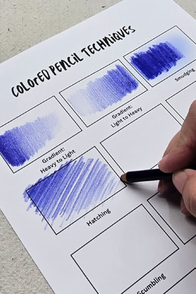 Colored Pencil Techniques Art Project for Kids • Kids Activities Blog