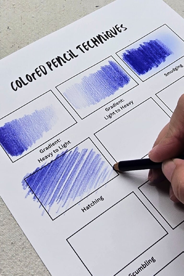 Colored Pencil Techniques Art Project for Kids • Kids Activities Blog