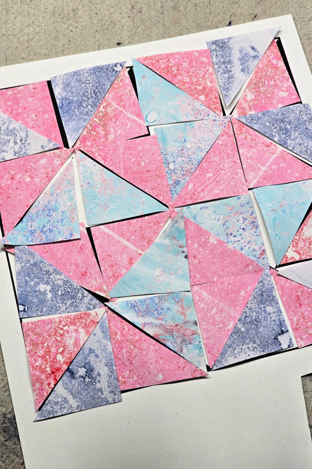 Scrap Paper Quilt Square Art Project for Kids • Kids Activities Blog