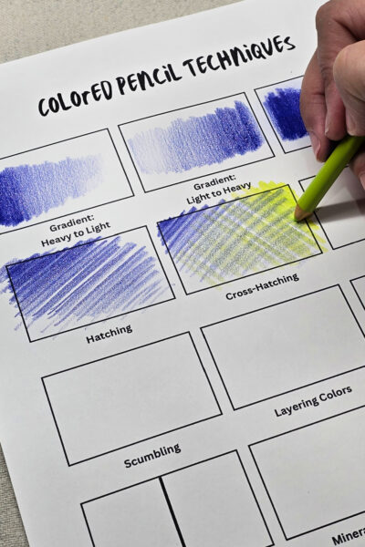 Colored Pencil Techniques Art Project for Kids • Kids Activities Blog