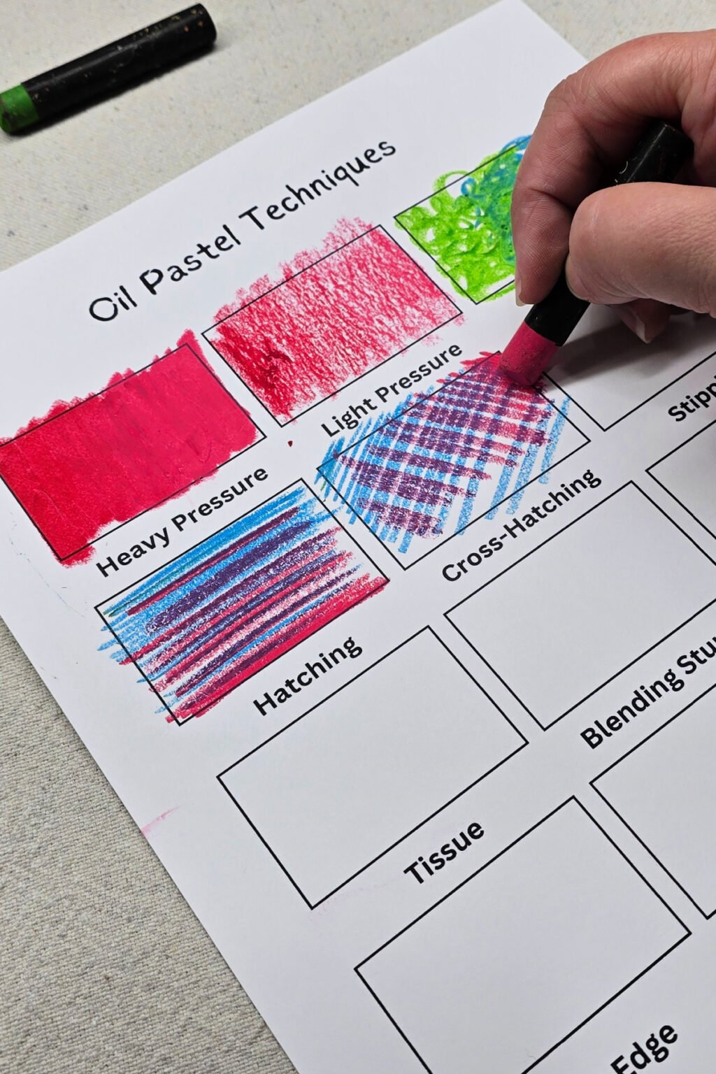 Oil Pastel Techniques Art Project for Kids • Kids Activities Blog