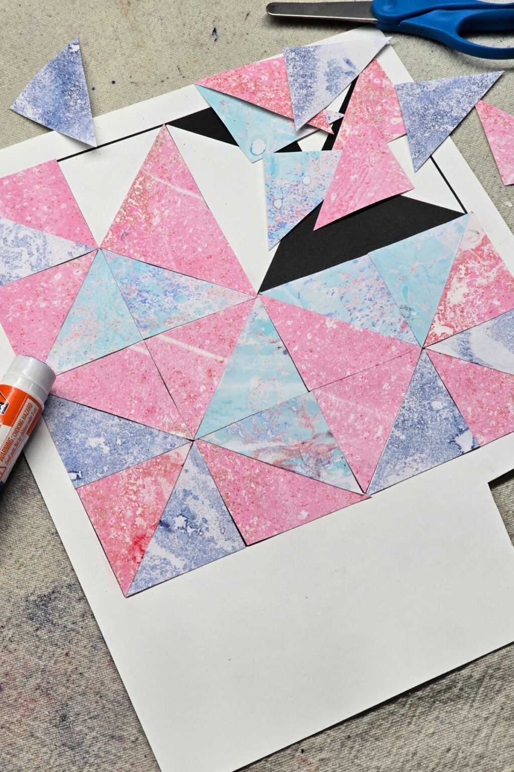 Scrap Paper Quilt Square Art Project for Kids • Kids Activities Blog