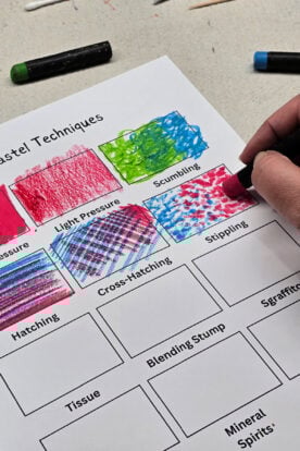 Oil Pastel Techniques Art Project for Kids • Kids Activities Blog