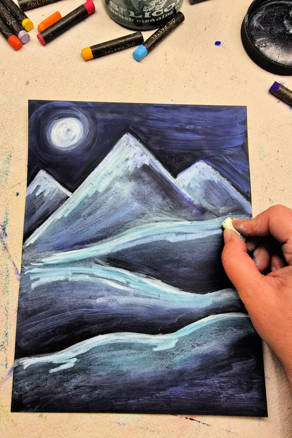 Winter Silhouette Art Project for Kids • Kids Activities Blog