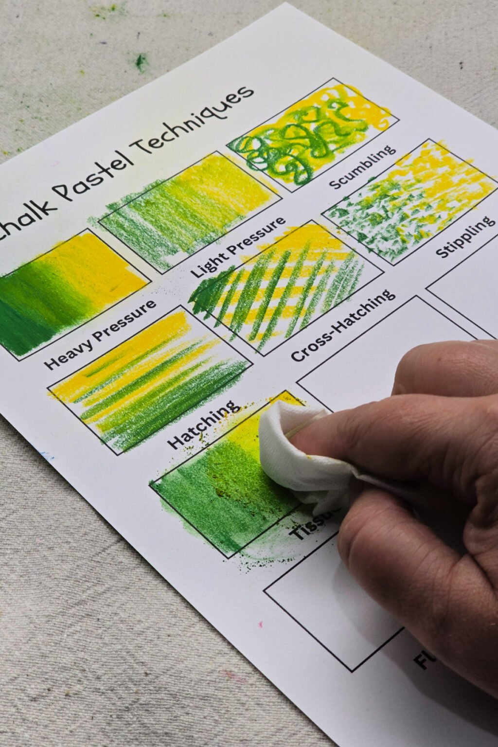 Chalk Pastel Techniques Art Project for Kids • Kids Activities Blog