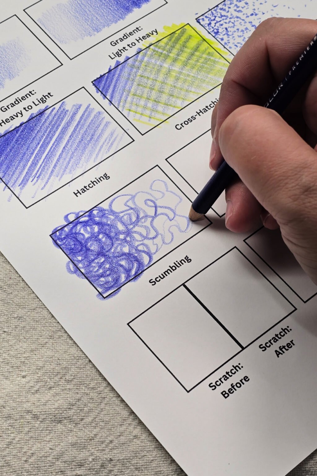 Colored Pencil Techniques Art Project for Kids • Kids Activities Blog