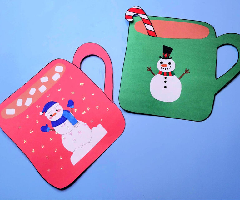 Cute Paper Hot Chocolate Craft | Kids Activities Blog