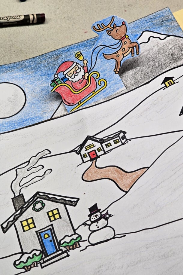 Winter Drawing with Dimension Art Project for Kids • Kids Activities Blog