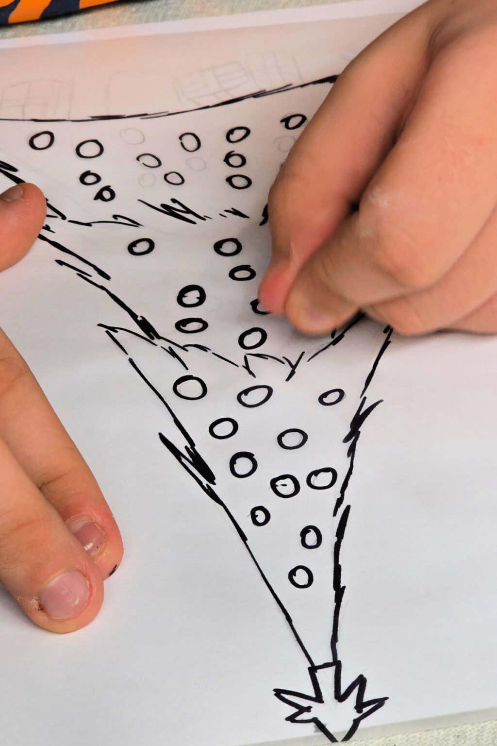 Flashlight Winter Scene Art Project for Kids • Kids Activities Blog