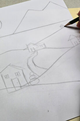 Winter Drawing with Dimension Art Project for Kids • Kids Activities Blog