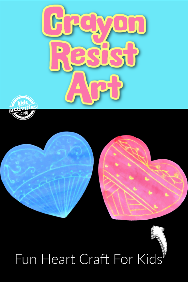 Valentine's Day Crayon Resist Art Project For Kids | Kids Activities Blog