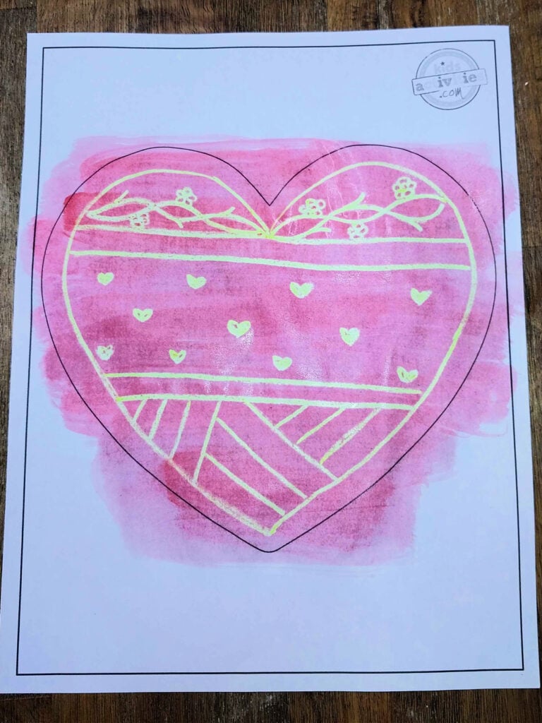 Valentine's Day Crayon Resist Art Project For Kids | Kids Activities Blog