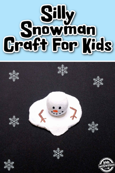 Silly Salt Dough Melted Snowman Craft | Kids Activities Blog