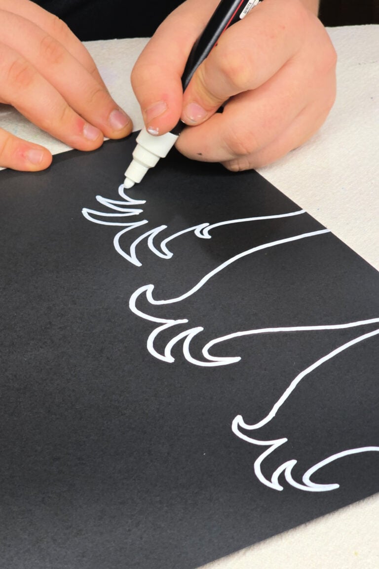 Painting Neon Art Project for Kids • Kids Activities Blog