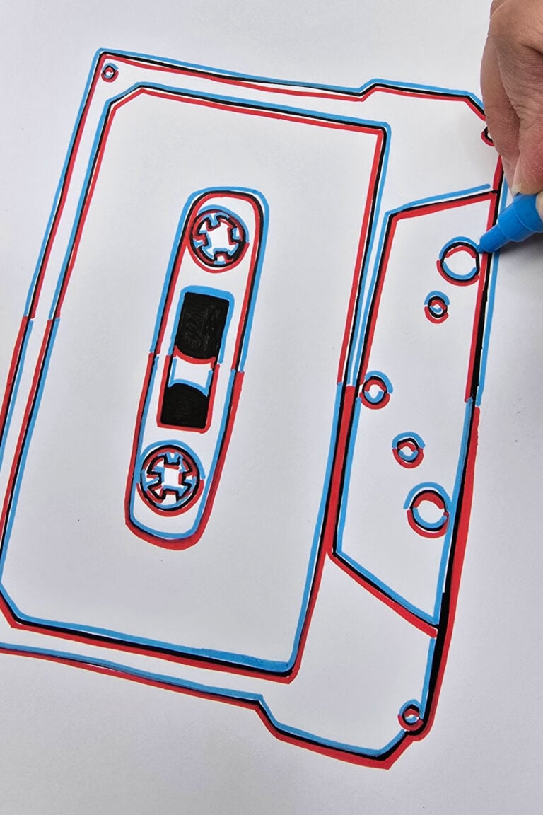 Drawing Glitch Art Project for Kids • Kids Activities Blog