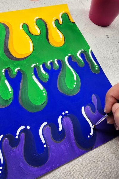 Draw Dripping Paint Art Project for Kids • Kids Activities Blog
