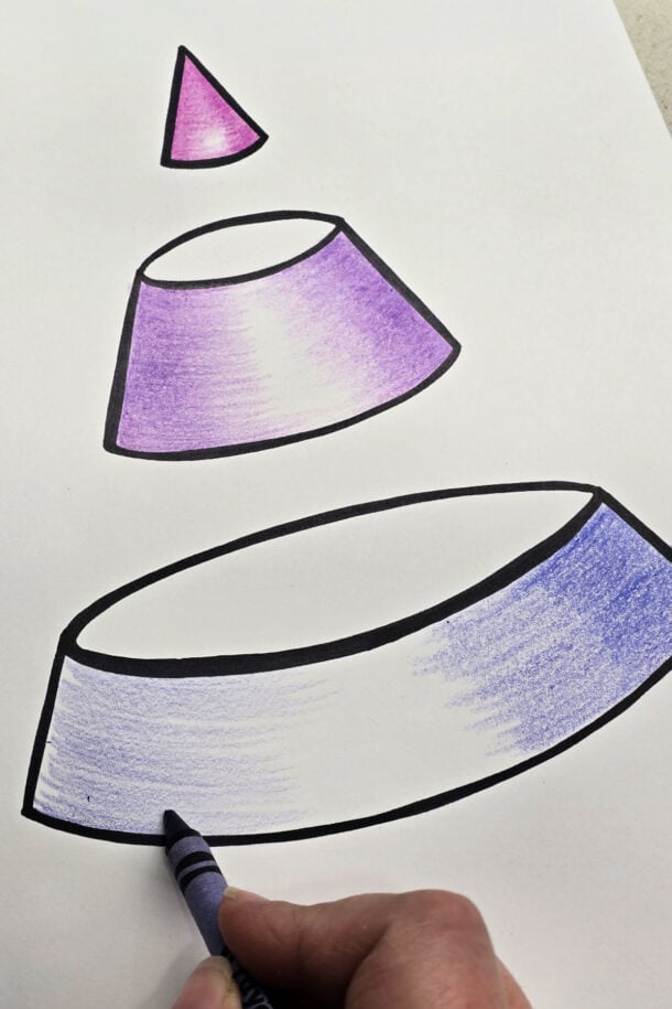 Drawing 3D Shape Segments Art Project for Kids • Kids Activities Blog