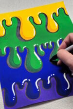 Draw Dripping Paint Art Project for Kids • Kids Activities Blog