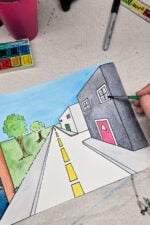 One Point Perspective Art Project for Kids • Kids Activities Blog