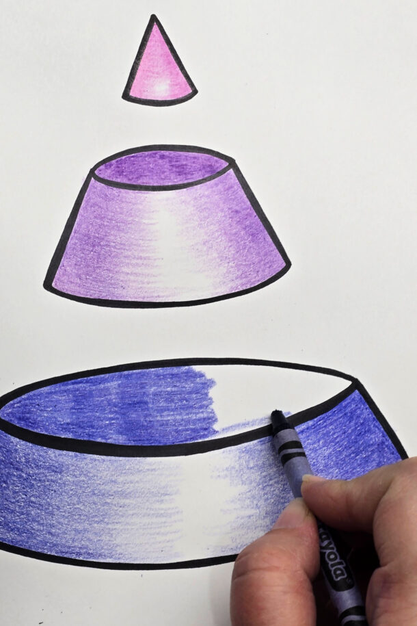 Drawing 3D Shape Segments Art Project for Kids • Kids Activities Blog