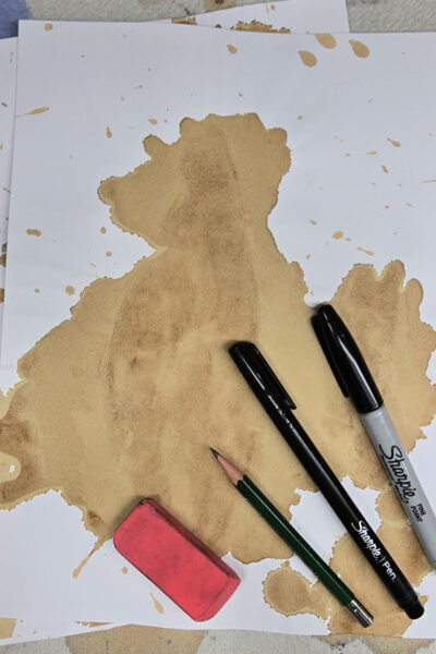 Coffee Spill Discovery Art Project for Kids • Kids Activities Blog
