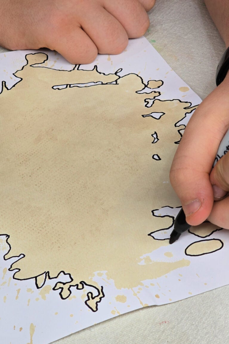 Coffee Spill Art Project for Kids • Kids Activities Blog