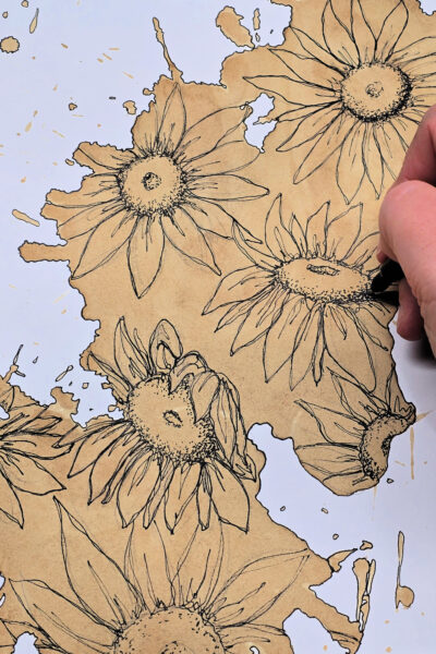 Coffee Spill Art Project for Kids • Kids Activities Blog