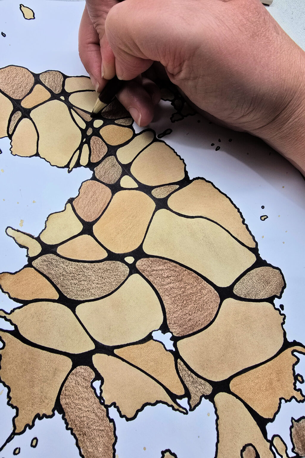 Monochrome Neurographic Art Project for Kids • Kids Activities Blog