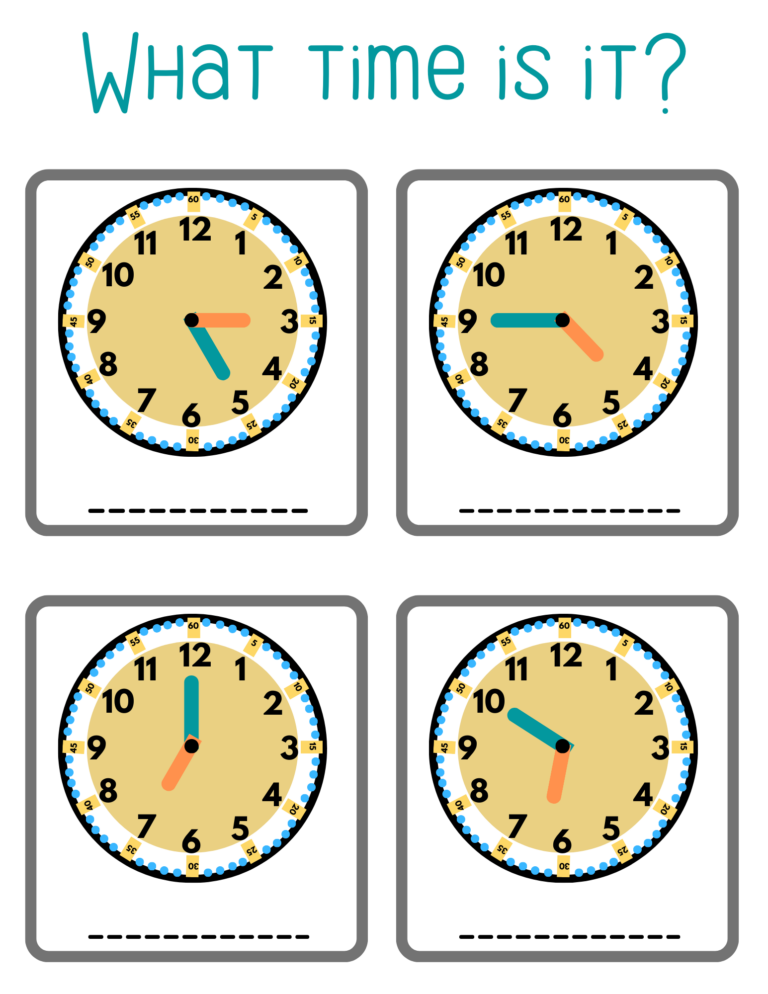 Printable Telling Time Worksheets Kids Activities Blog