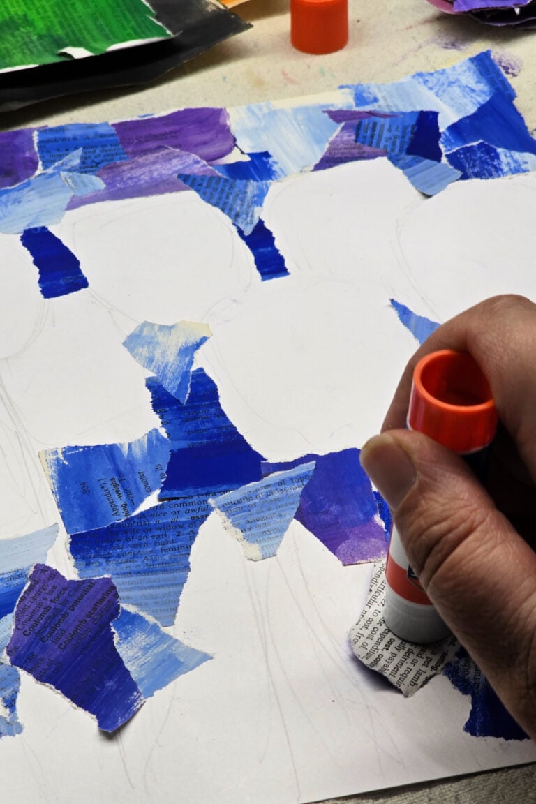 Spring Flowers Paper Collage Art Project for Kids • Kids Activities Blog