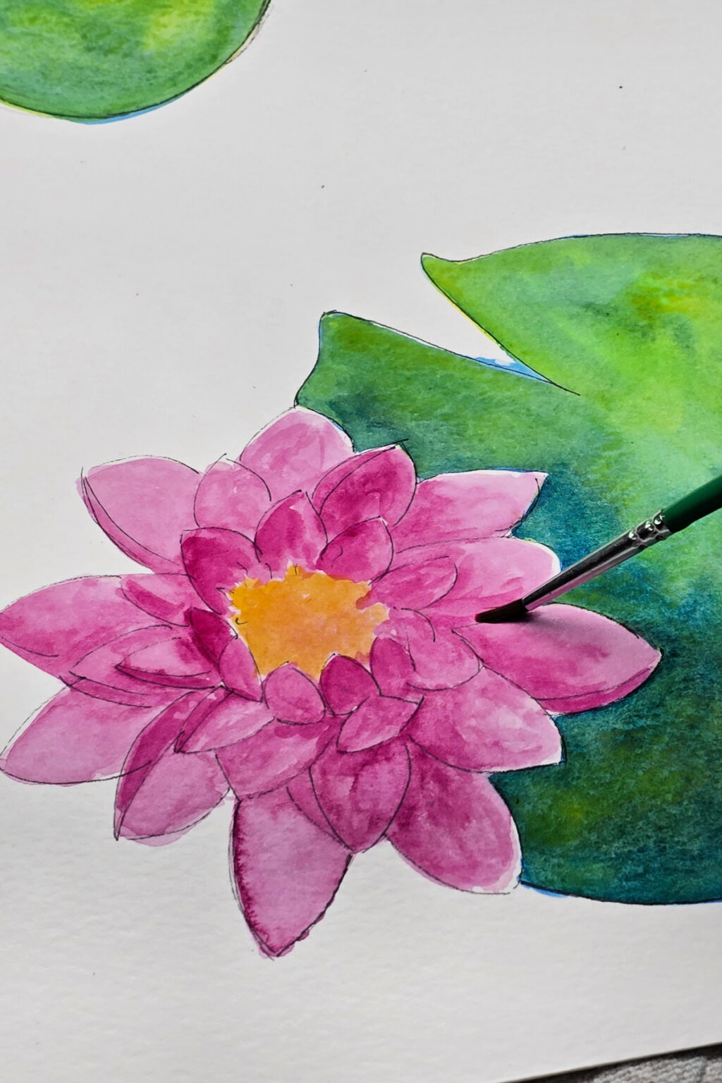 Watercolor Lily Pad Art Project for Kids • Kids Activities Blog