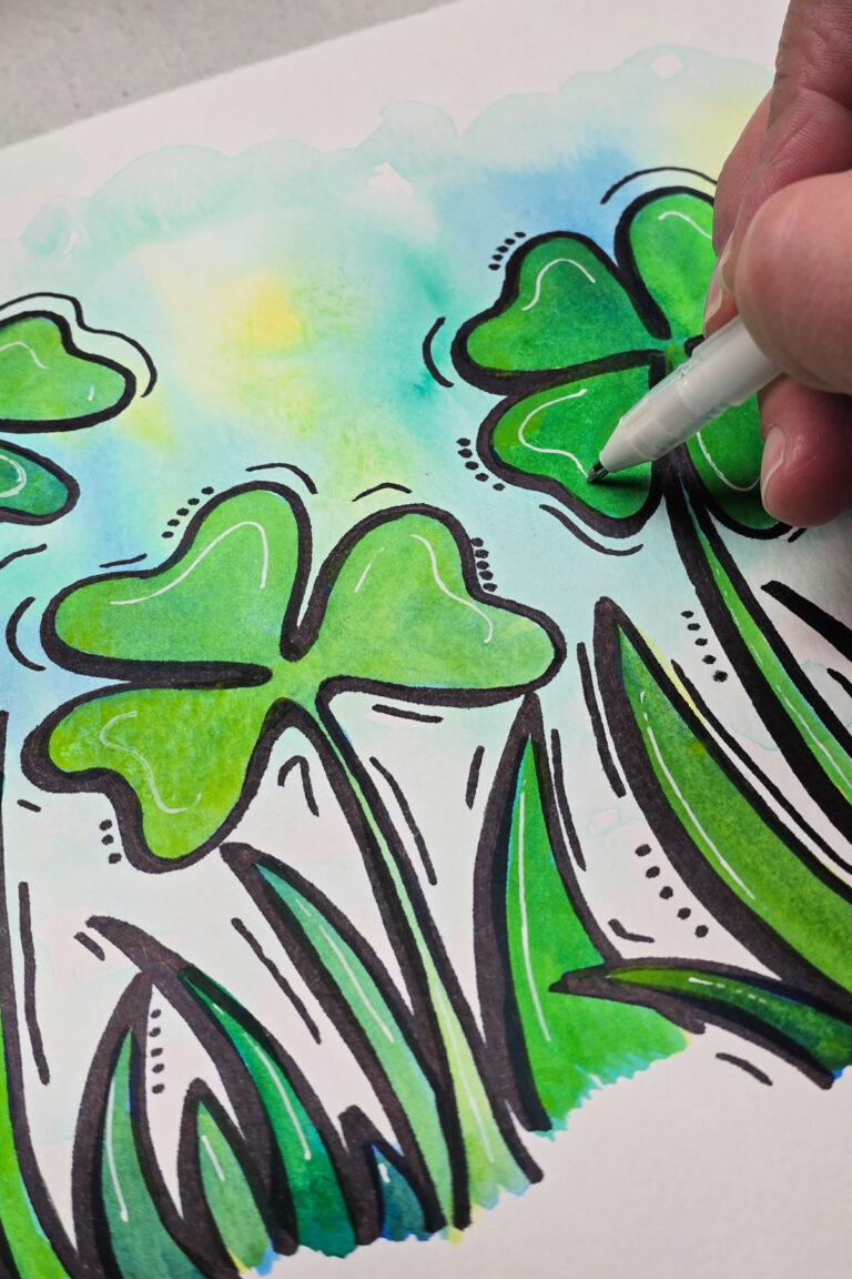Whimsical Shamrock Art Project for Kids • Kids Activities Blog