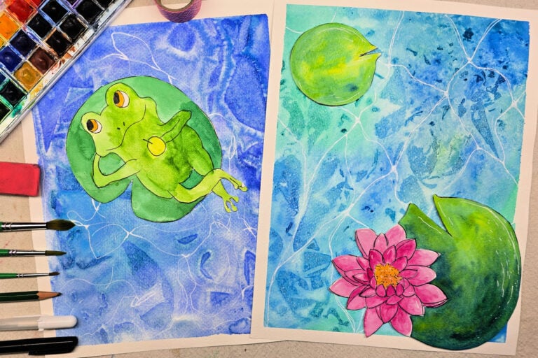 Watercolor Lily Pad Art Project for Kids • Kids Activities Blog