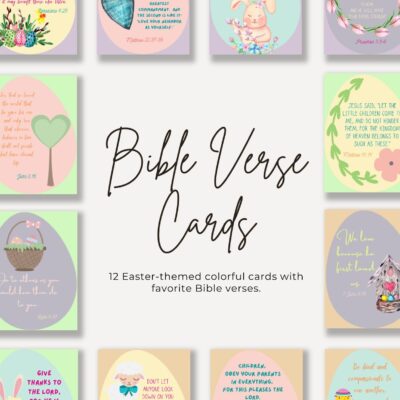 Easter-themed Bible Verse Cards Printable Kids Activities Blog