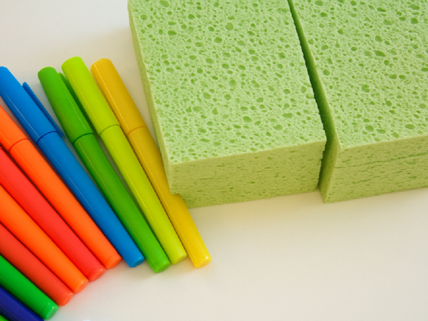 How to Make a DIY Memory Game for Kids with Sponges | Kids Activities Blog