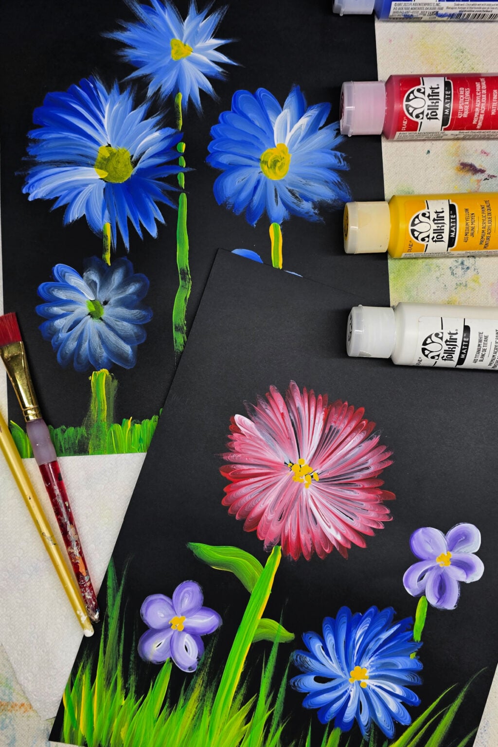 One Stroke Painting Art Project for Kids • Kids Activities Blog