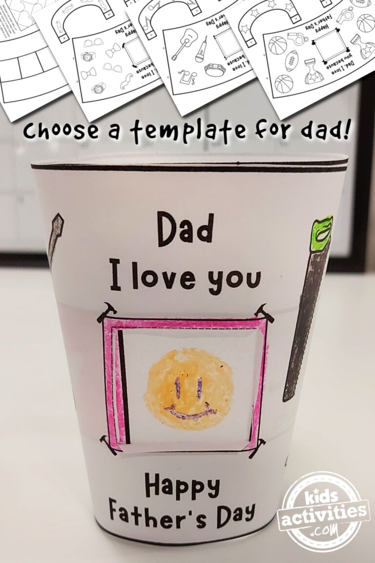 Secret Message Father's Day Coffee Cup Craft to Give Kids Activities Blog
