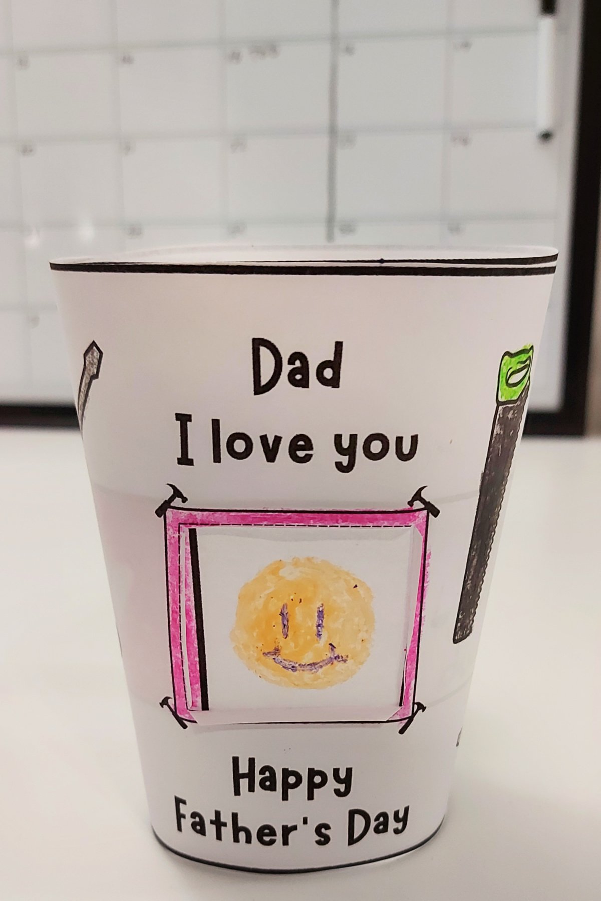 Secret Message Father's Day Coffee Cup Craft to Give Kids Activities Blog