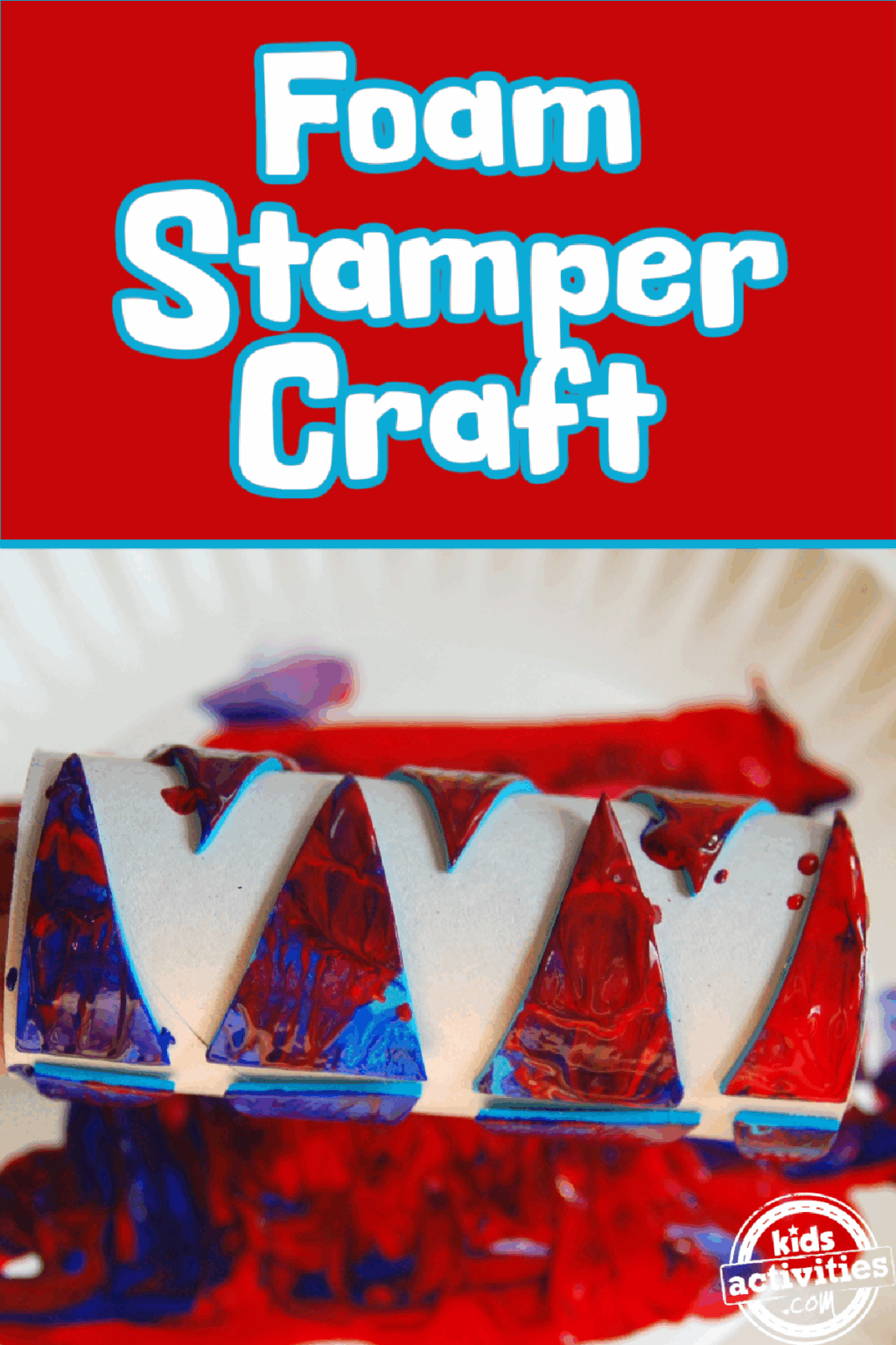 Simple and Fun Foam Stamp Roller | Kids Activities Blog
