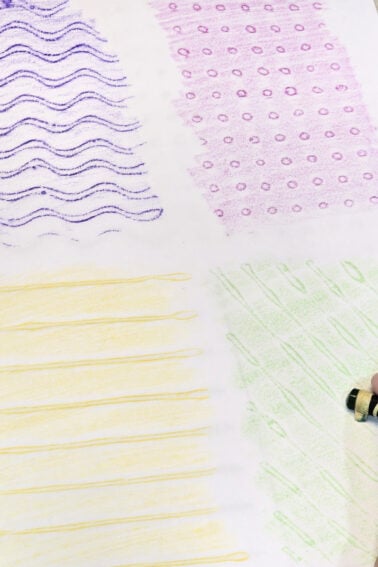 Glue Texture Rubbings Art Project for Kids • Kids Activities Blog