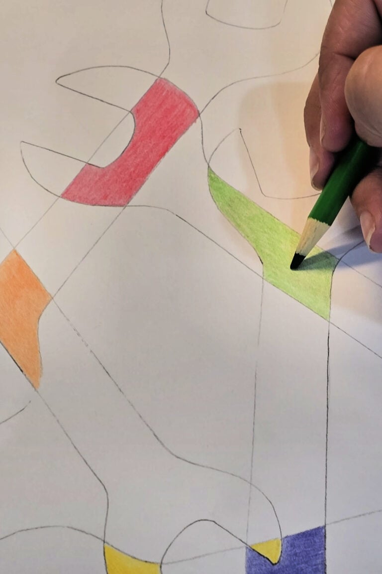 Overlapping Tools Art Project for Kids • Kids Activities Blog