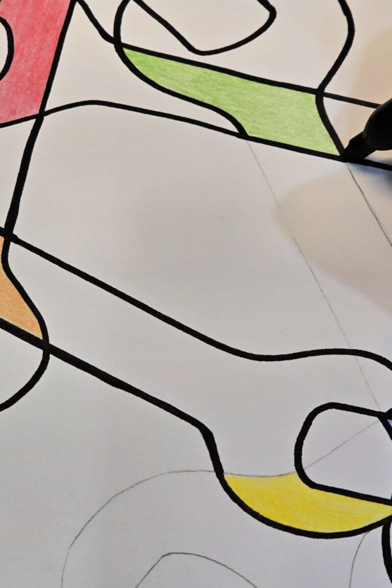 Overlapping Tools Art Project for Kids • Kids Activities Blog